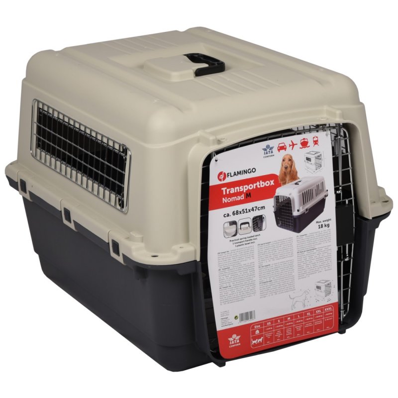 Transportbur flyg Nomad Grå | Jennys Hund & Katt